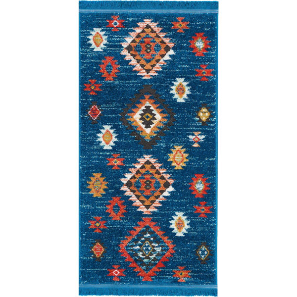 Foundry Select Blue/Brown Rug | Wayfair